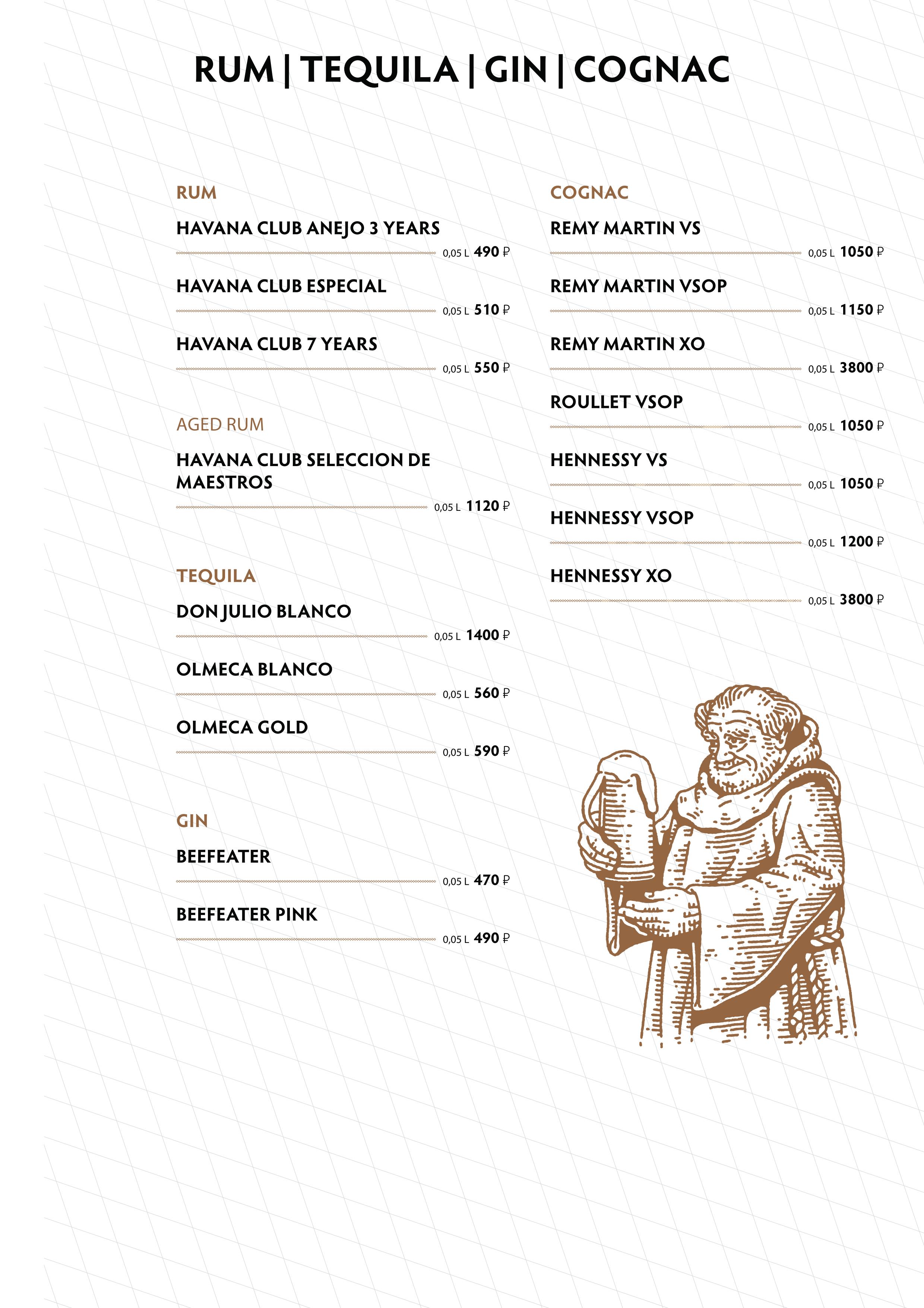 Menu - Paulaner Brauhaus