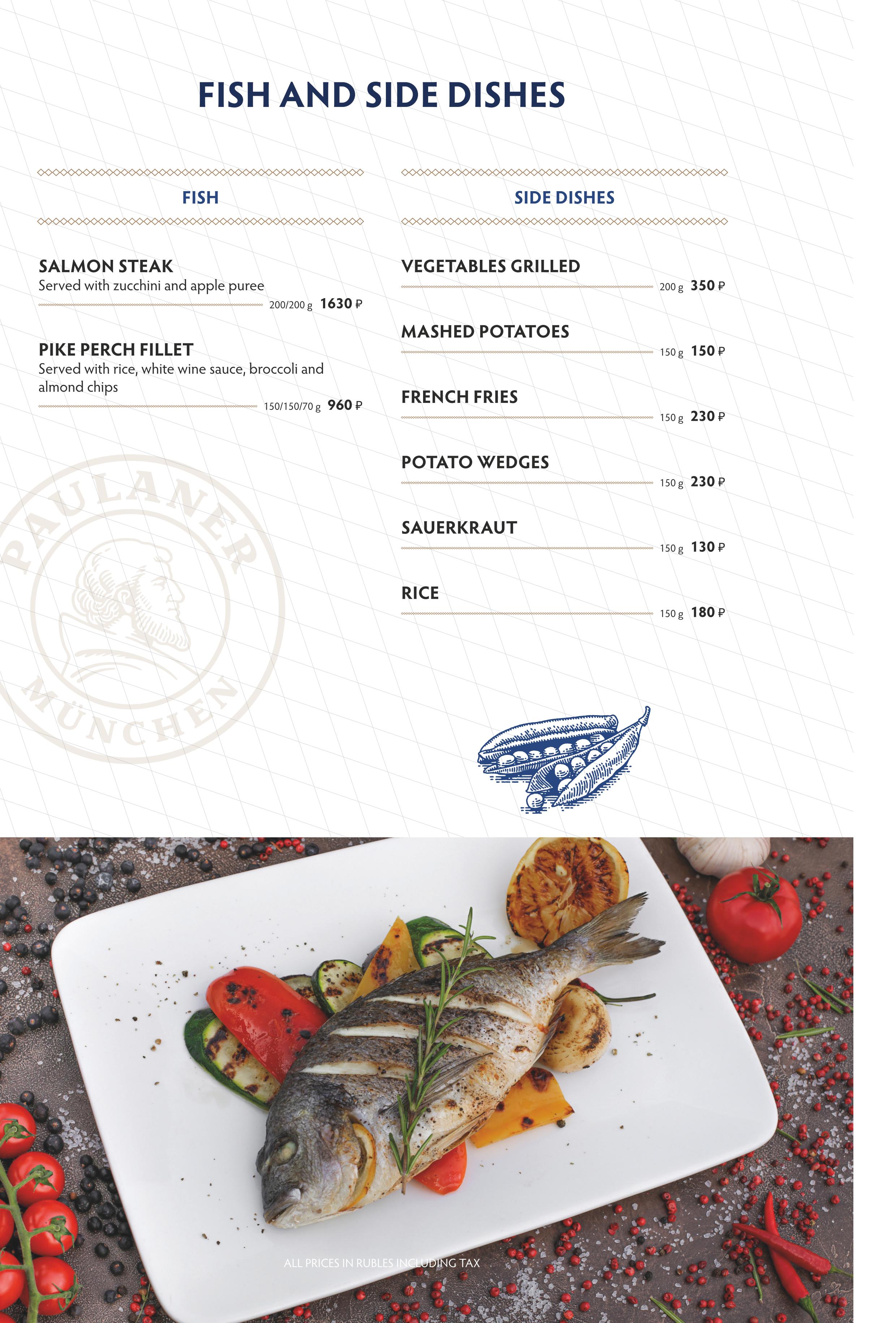 Menu - Paulaner Brauhaus